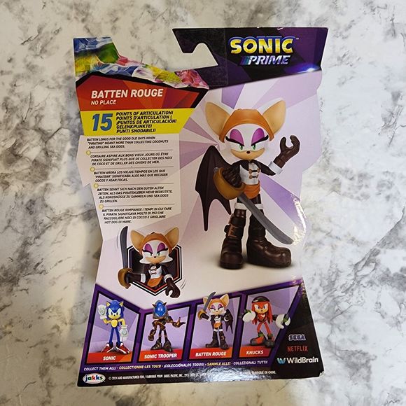 Toys | Jakks Pacific Sonic Prime Batten Rouge No Place 5 Figure New 224 ...